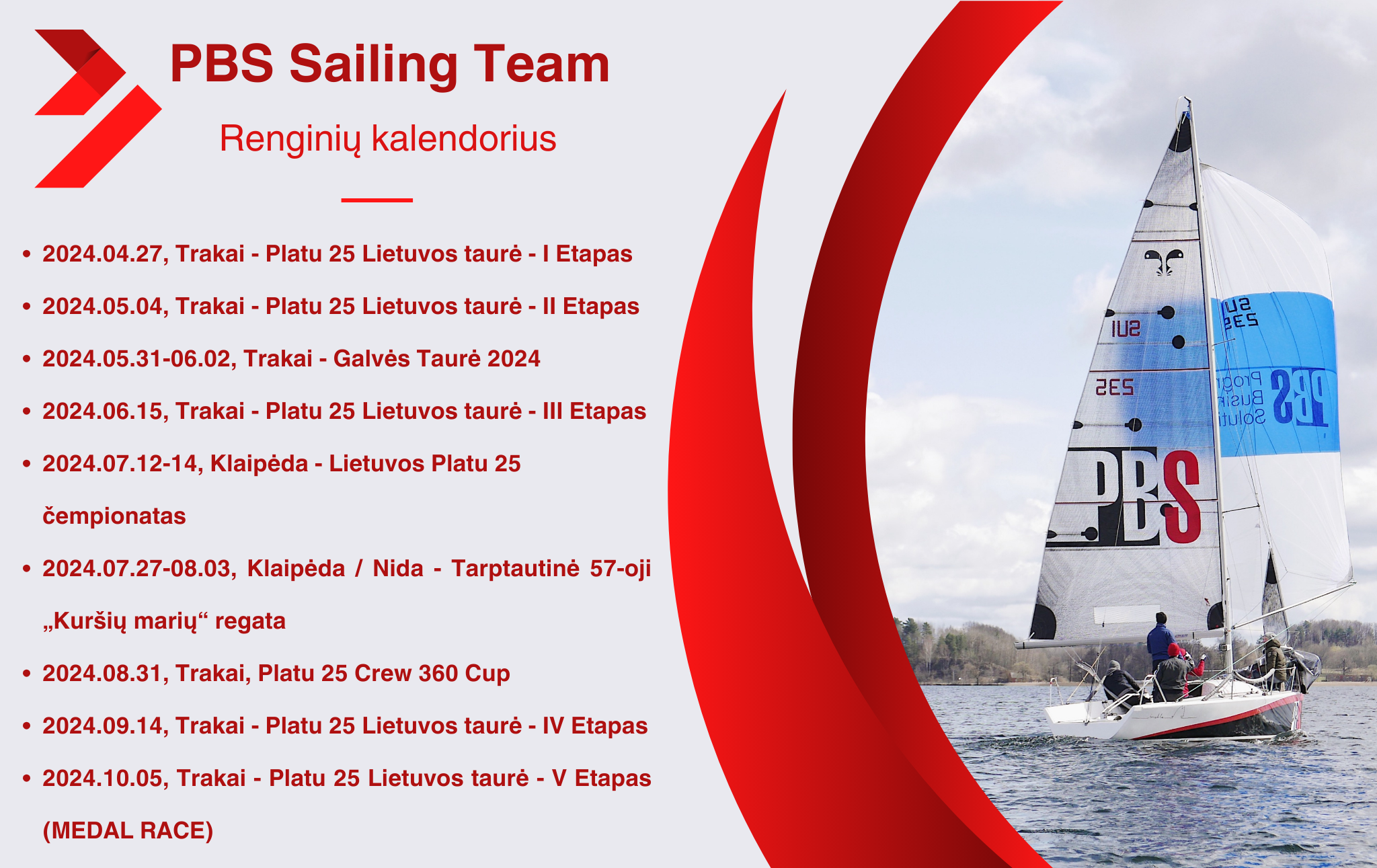 Sailing season is here! Let's support the PBS Sailing Team! - PBS